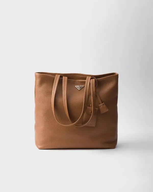 Prada Leather Tote - Cognac