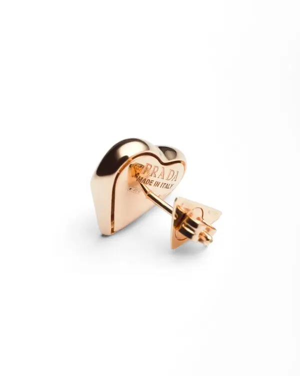 Prada Eternal Gold Nano Heart Single Earring