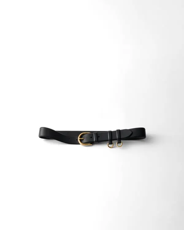 Prada Leather Belt - Black