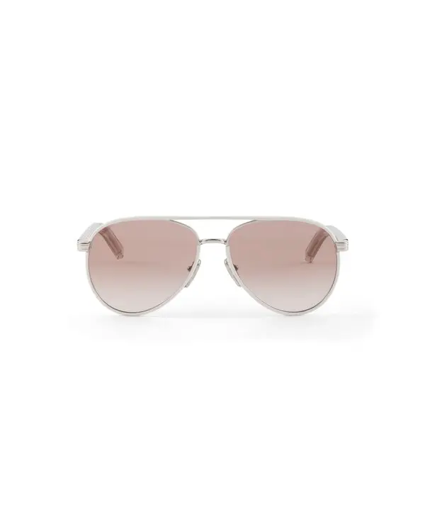 Prada Sunglasses With Iconic Metal Plaque - Lenses
