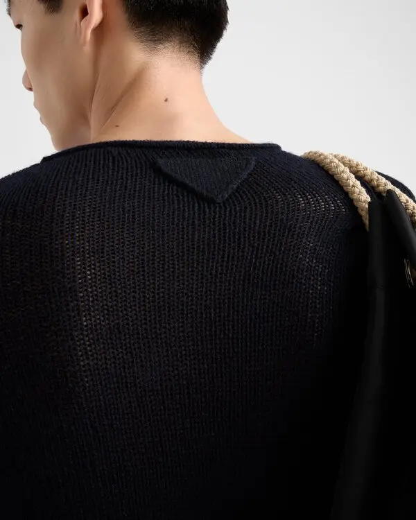 Prada Short-sleeved Cashmere Sweater