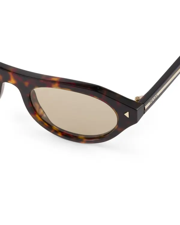 Prada Sunglasses With Metal Plaque - Lenses