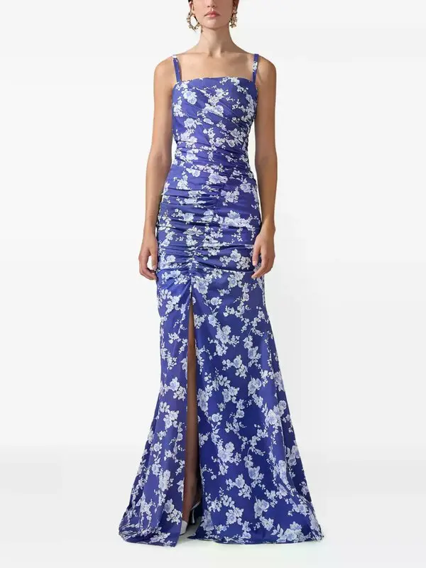 Carolina Herrera Floral-print Gathered Gown
