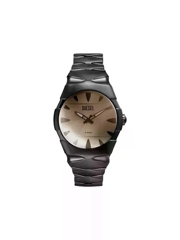 Diesel Watch With Geometric Dial - Silver
