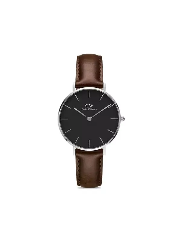 DANIEL WELLINGTON Petite Bristol 36mm Strap Watch - Black