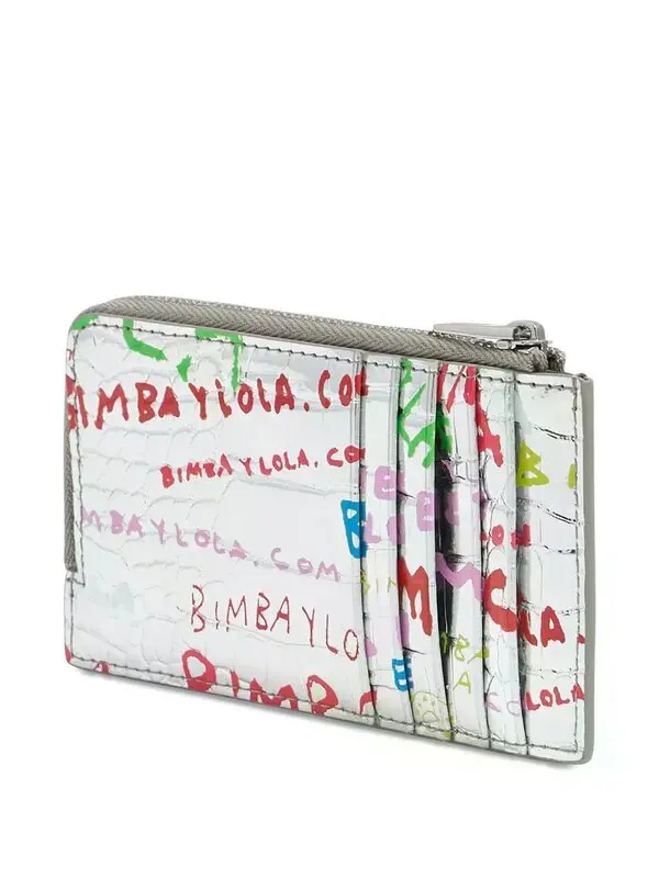 Bimba Y Lola Crocodile-effect Card Holder