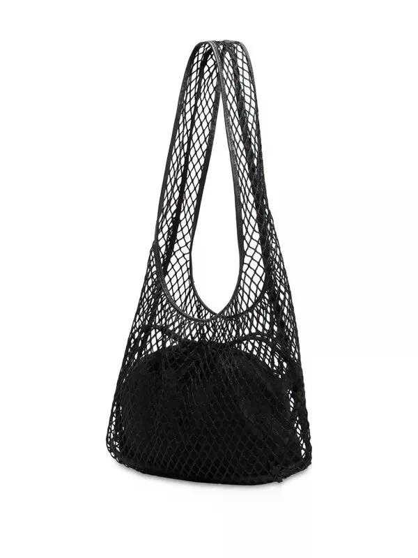Bimba Y Lola Paper Net Shoulder Bag Black 33% Off Editorialist