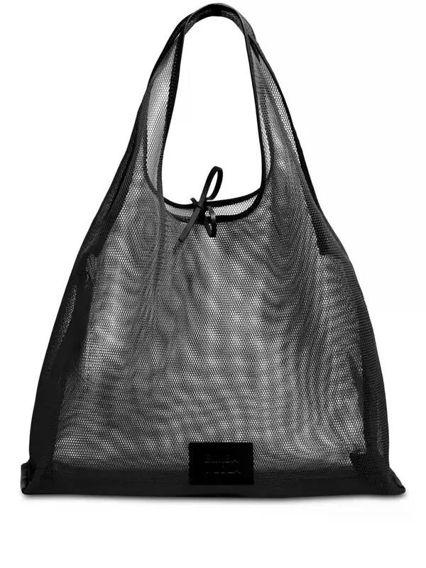 Bimba Y Lola Paper Shoulder Bag Black Editorialist