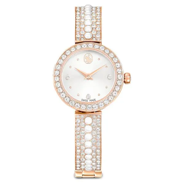SWAROVSKI Matrix Pearl Bangle Watch - White