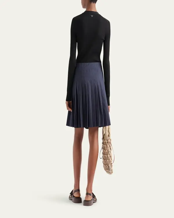 Prada Cotton Rib V-neck Cardigan