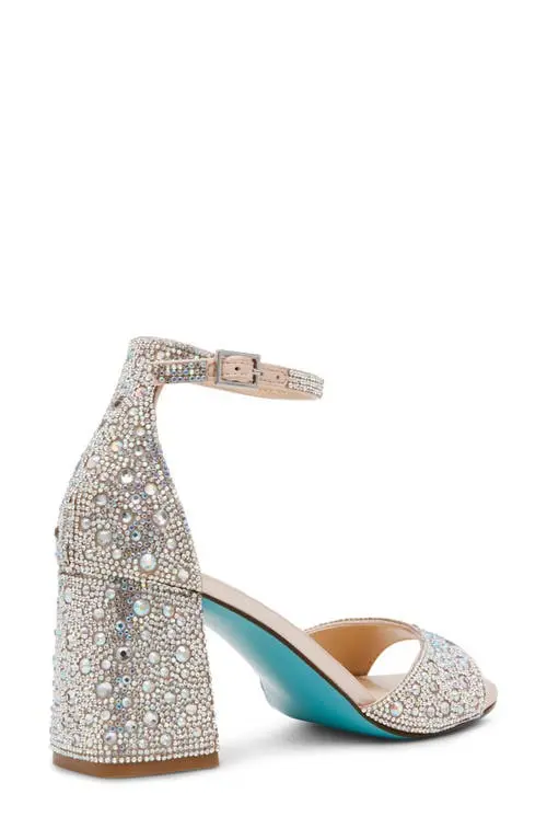 Betsey Johnson Kami Block Heel Sandal - Rhinestone