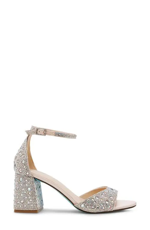 Betsey Johnson Kami Block Heel Sandal - Rhinestone