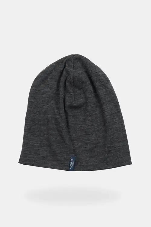 ALPINE FIT Nordic Anywhere Merino Wool Beanie - Charcoal Grey