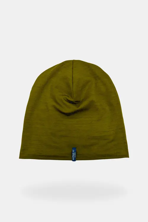 ALPINE FIT Nordic Anywhere Merino Wool Beanie - Kelp Green