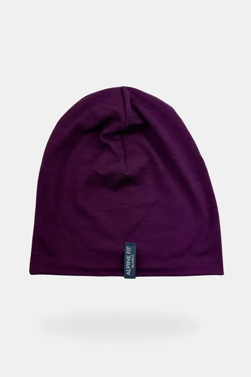 ALPINE FIT Nordic Anywhere Merino Wool Beanie - Purple