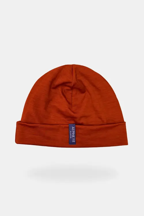 ALPINE FIT Nordic Anywhere Merino Wool Beanie - Rust