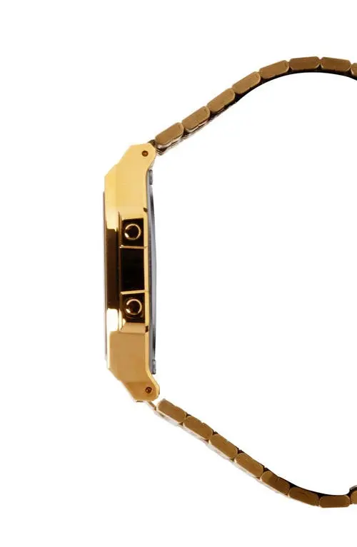 Casio Vintage Style Digital Bracelet Watch - Gold