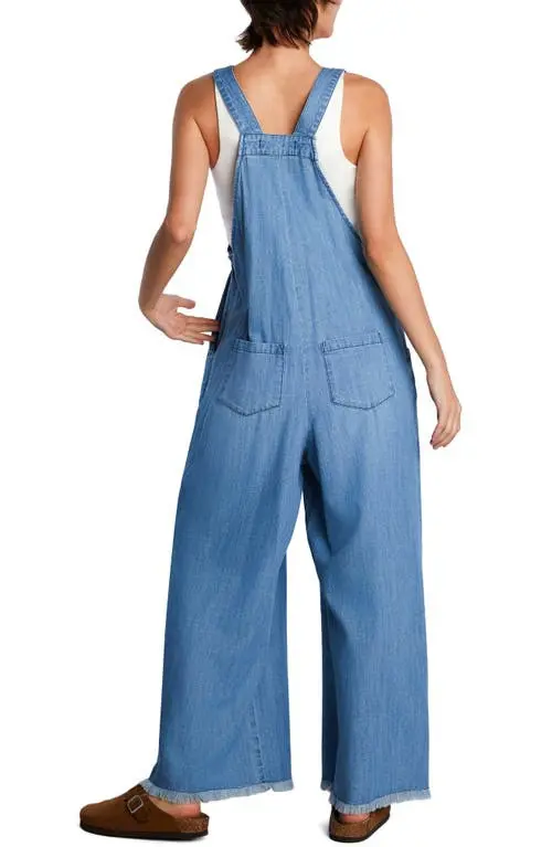 BILLY T Claire Wide Leg Overalls - Denim