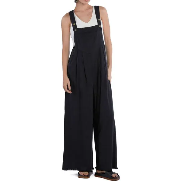 BILLY T Claire Wide Leg Overalls - Ink