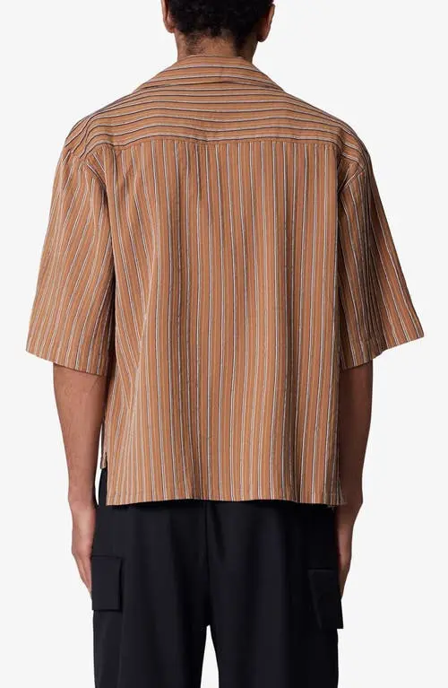 Mnml Stripe Crop Camp Shirt
