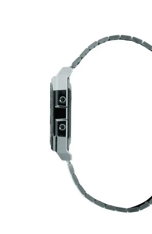 Casio Vintage Multiface Digital Bracelet Watch - Silver