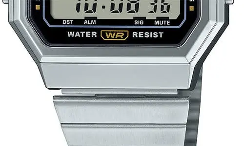 Casio Vintage Multiface Digital Bracelet Watch - Silver