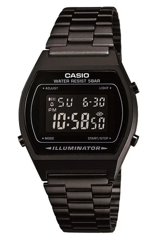 Casio Vintage Digital Bracelet Watch - Black
