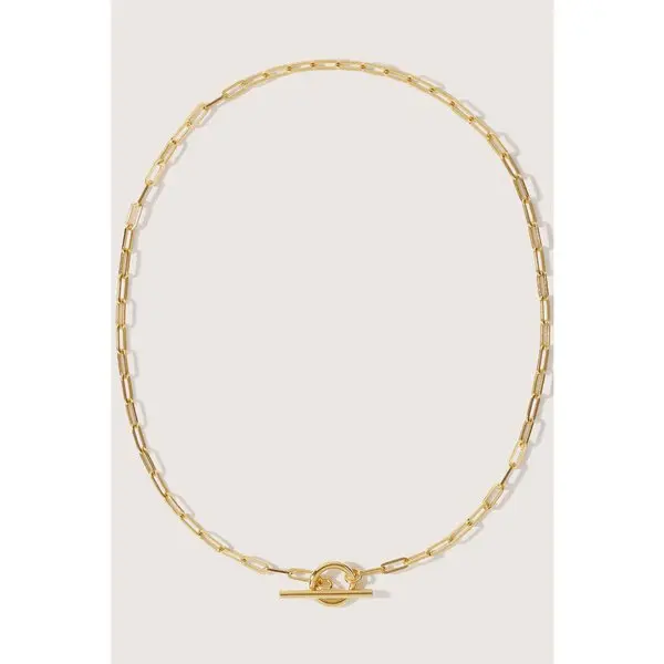OTIUMBERG 14kt Gold Vermeil Love Link Necklace - Yellow Toned Gold