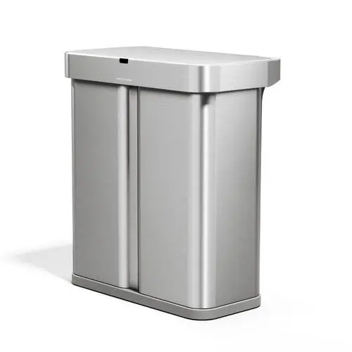 SIMPLEHUMAN 58l Sensor Recycler With Voice And Motion Control - Brushed