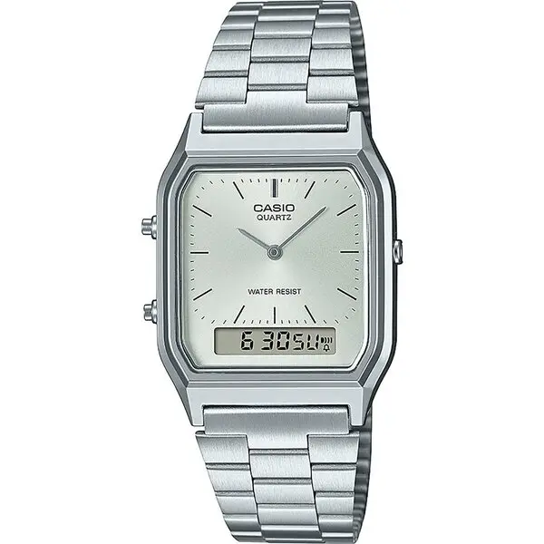 Casio Vintage Analog/digital Bracelet Watch - Silver