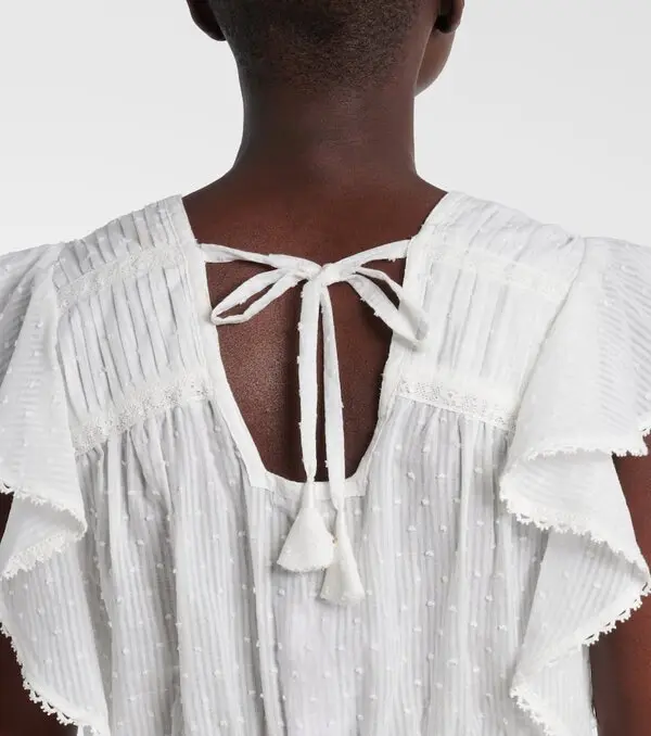 Poupette St Barth Romy Cotton Blouse