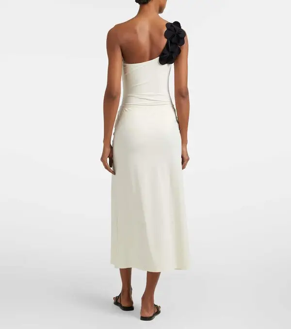 KARLA COLLETTO Tess Floral-appliqué Midi Skirt - White