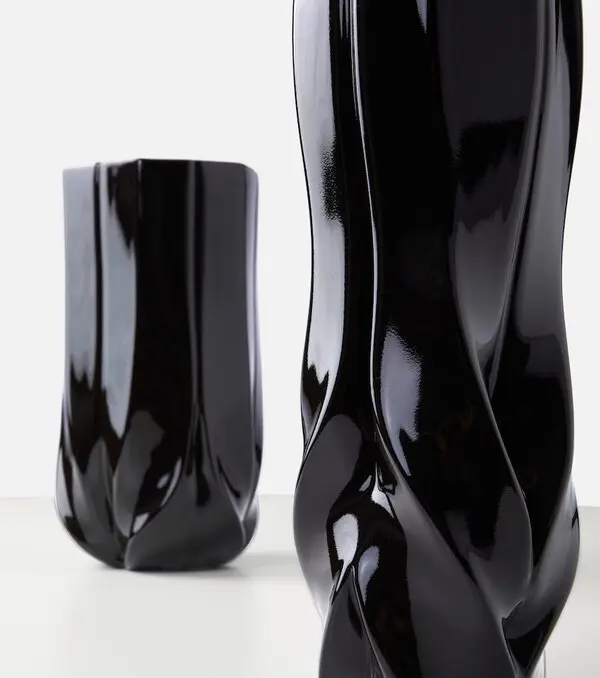 ZAHA HADID DESIGN Braid Medium Vase - Black