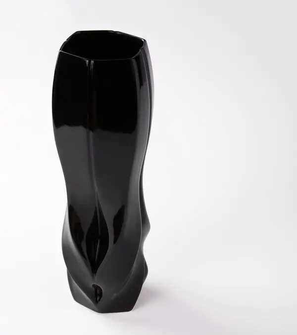 ZAHA HADID DESIGN Braid Medium Vase - Black