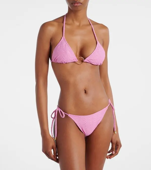 Melissa Odabash Miami Zigzag Bikini Bottoms - Pink