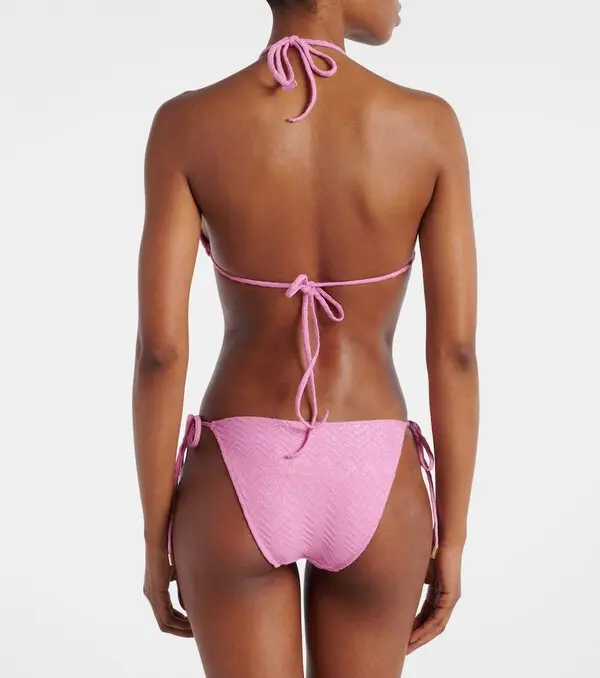 Melissa Odabash Miami Zigzag Bikini Bottoms - Pink