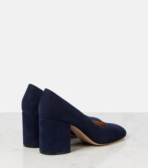 GIANVITO ROSSI Joelle Suede Pumps - Blue
