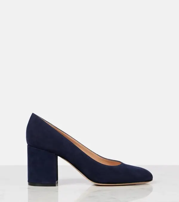 GIANVITO ROSSI Joelle Suede Pumps - Blue