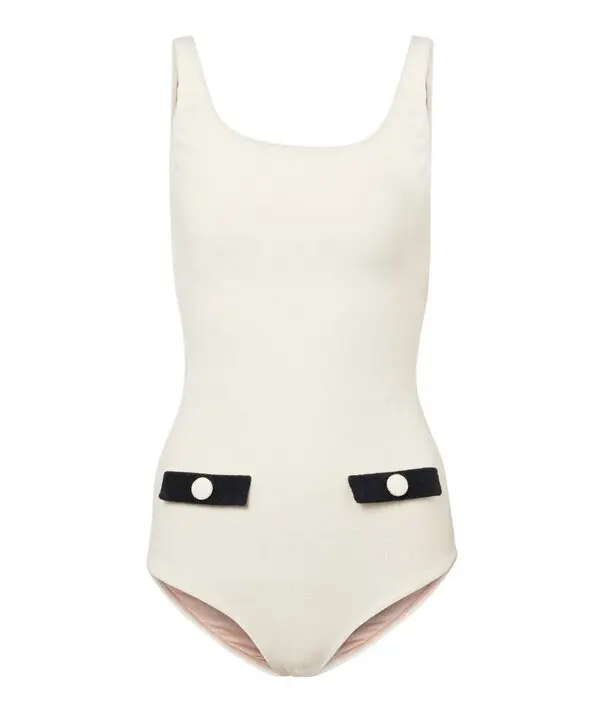ADRIANA DEGREAS Cotton-blend Terry Swimsuit