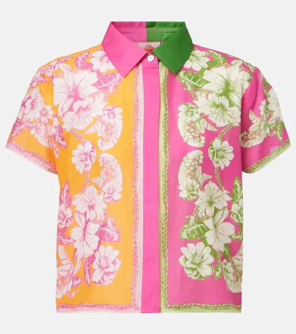 Farm Rio Floral Cotton Shirt - Multicoloured