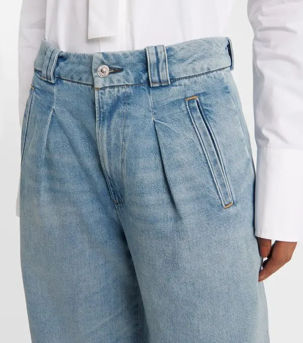 Citizens Of Humanity Cara Twill Cropped Wide-leg Pants
