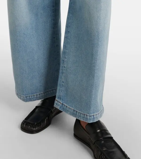 Citizens Of Humanity Cara Twill Cropped Wide-leg Pants