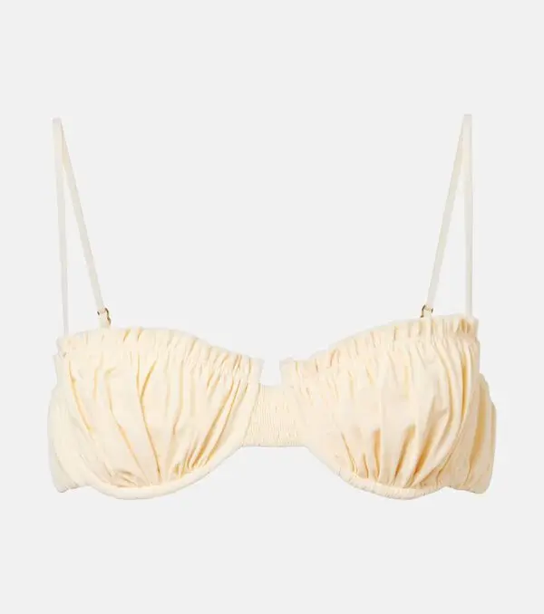 Faithfull The Brand Esterel Bikini Top - Yellow