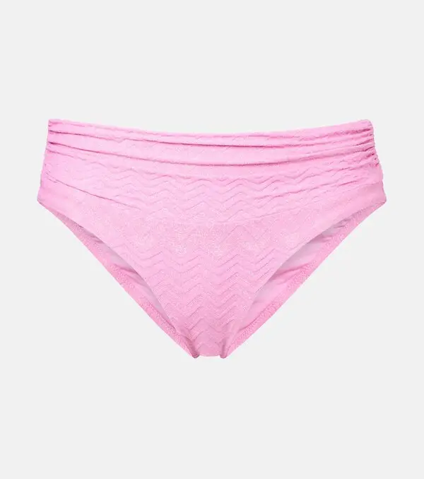 Melissa Odabash Bel Air Chevron Bikini Bottom - Pink