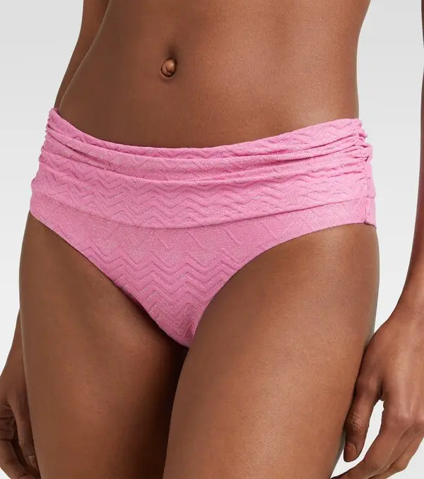 Melissa Odabash Bel Air Chevron Bikini Bottom - Pink
