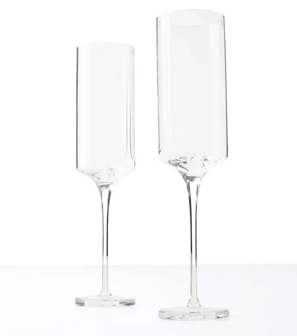 ZAHA HADID DESIGN Hew Set Of 2 Champagne Flute Glasses