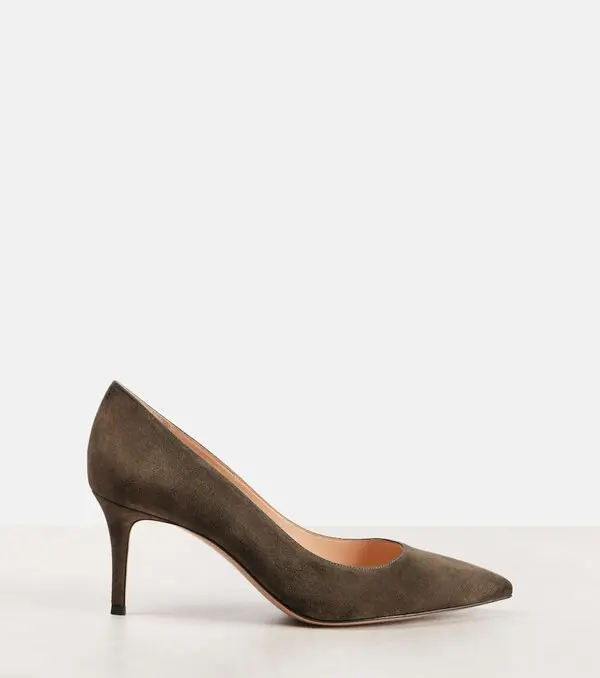 GIANVITO ROSSI 70 Suede Pumps