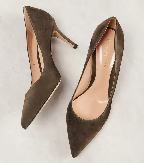GIANVITO ROSSI 70 Suede Pumps
