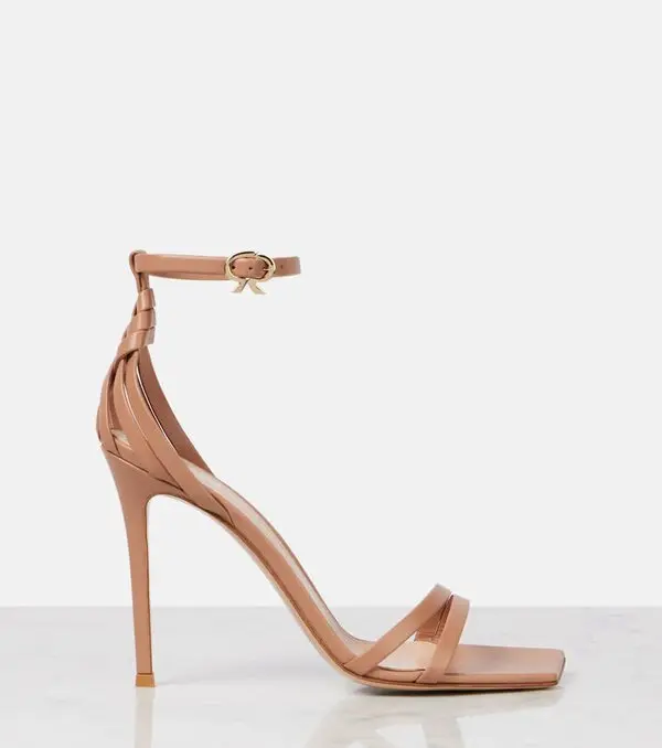GIANVITO ROSSI Leather Lace-up Sandals