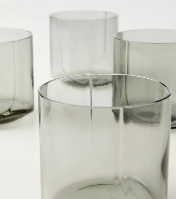 ZAHA HADID DESIGN Hew Set Of 4 Glass Tumblers